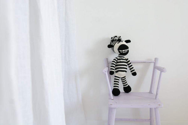Lebo the zebra - Organic Baby Toy - bebemoss.com
