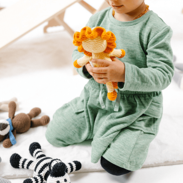 Lebo the Zebra mini, organic baby toy - bebemoss.com